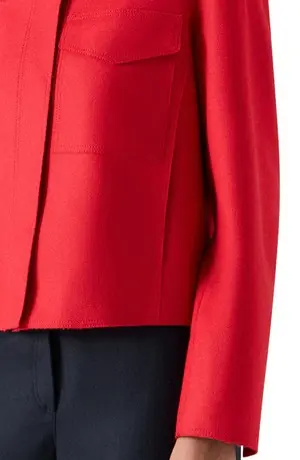 Akris Felted Wool Blend Jacket
