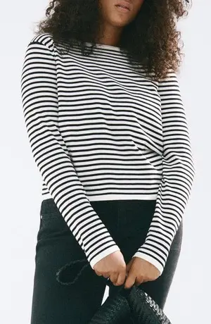 Mango Basikina Stripe Sweater