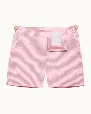 Orlebar Brown Bulldog Tailored-fit Swim Shorts - White/seashell Pink