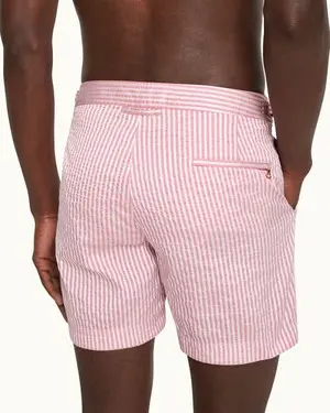 Orlebar Brown Bulldog Swim Shorts - White/seashell Pink