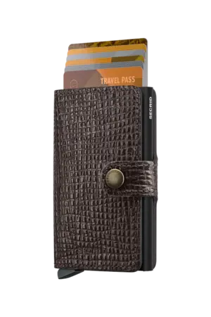 SECRID Miniwallet Palmellato - Brown