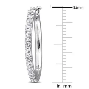 JULIANNA B. Lab-grown Diamond Hoop Earrings