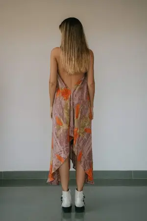 SUN CHILD Classic Silk Dress Quinn