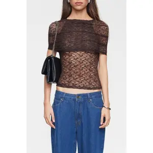 Lioness Bella Vita Lace Layered Top