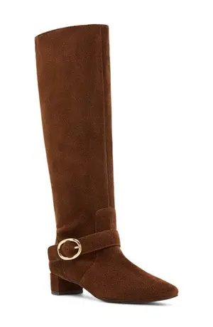 Blondo Olympia Suede Knee-high Boots - Chocolate Suede