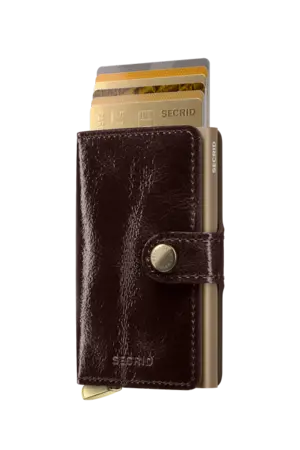 SECRID Premium Miniwallet+ Naplak - Mahogany