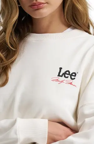 LEEM X Marilyn Monroe Graphic Crewneck Sweatshirt