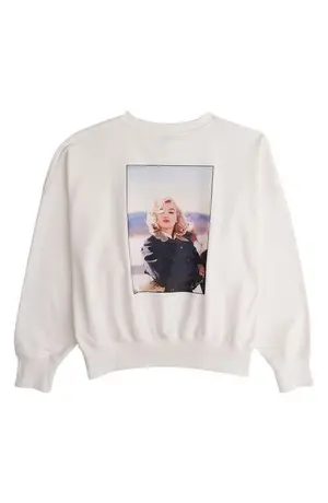 LEEM X Marilyn Monroe Graphic Crewneck Sweatshirt
