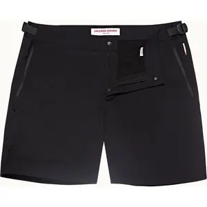 Orlebar Brown Bulldog Bonded Mid-length Swim Shorts - Night Iris