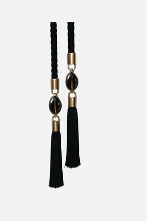 DANIELA MILLAN JEWELRY DANIELA MILLAN JEWELRY Tassel Belt Black