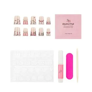 3H NAILS Y2k Duck Diva Flare Press-on Nails Glitter Leopard