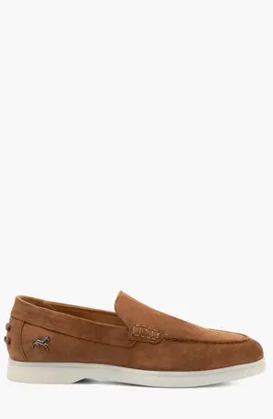 CAVALINHO Nautical Suede Loafers Camel Brown