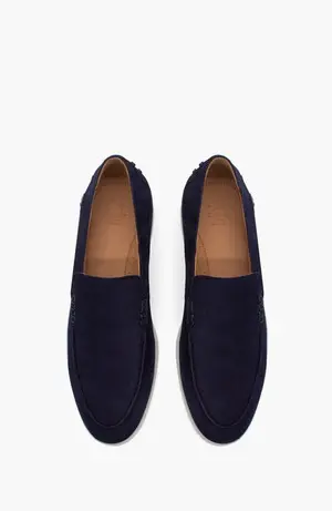 CAVALINHO Nautical Suede Loafers - Navy