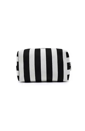 URBAN ESSENTIALS Essential Stripe Cosmetic & Travel Organizer Pouch - Black Ivory