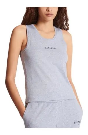 Balmain Tank Top With Print