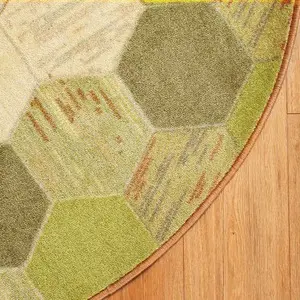KAPLAN EARLY LEARNING COMPANY Sense Of Place Round Carpet5 - Green