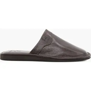 CAVALINHO Gentleman Leather House Slippers - Brown