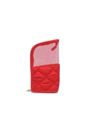 URBAN ESSENTIALS Makeup Mvpquilted Nylon Brush Holder - Red