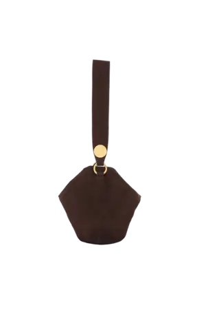 ESTHERA Estera 9pm Maxi Bag In Suede Nubuck