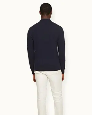Orlebar Brown Bruno Cashmere Waffle Stitch Jumper
