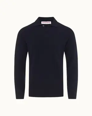 Orlebar Brown Bruno Cashmere Waffle Stitch Jumper
