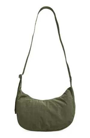 Baggu Medium Crescent Recycled Nylon Crossbody Bag - Caper