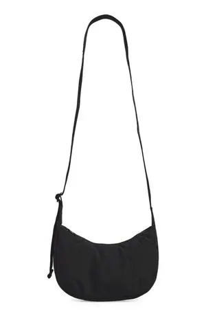Baggu Small Recycled Nylon Crescent Crossbody Bag - Black