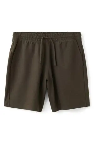 Mango Textured Drawstring Bermuda Shorts