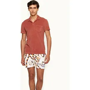 Orlebar Brown Terry Towelling Tailored-fit Polo Shirt - Mauve