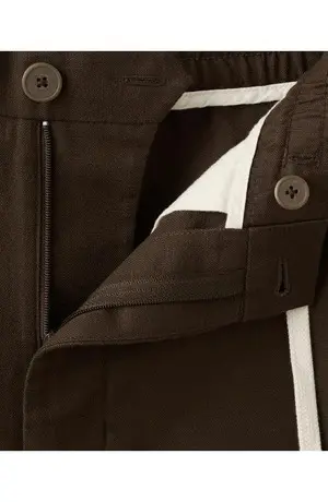 Mango Cotton & Linen Bermuda Shorts - Brown