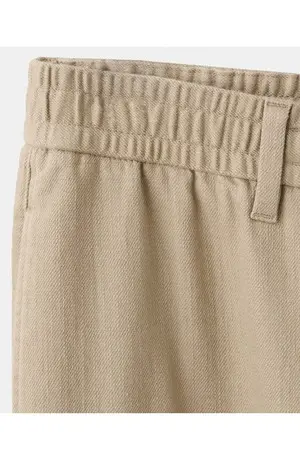 Mango Relaxed Fit Cotton & Linen Pants - Beige