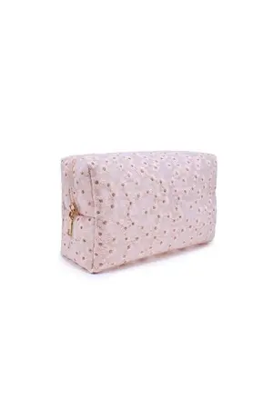URBAN ESSENTIALS Daisy Chain Cosmetic & Travel Organizer Pouch - Pink