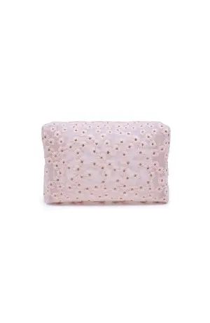 URBAN ESSENTIALS Daisy Chain Cosmetic & Travel Organizer Pouch - Pink