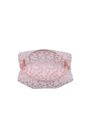 URBAN ESSENTIALS Daisy Chain Cosmetic & Travel Organizer Pouch - Pink