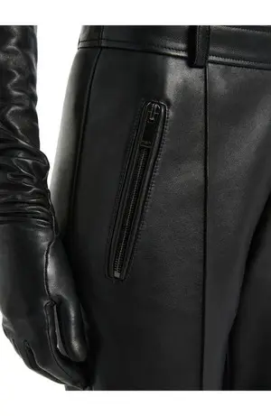 Balmain Lambskin Trousers With Stirrup