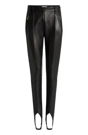 Balmain Lambskin Trousers With Stirrup