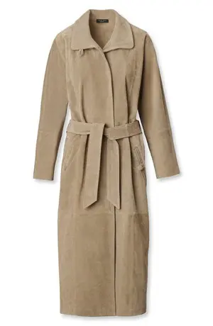Rag & Bone Marlene Suede Trench Coat