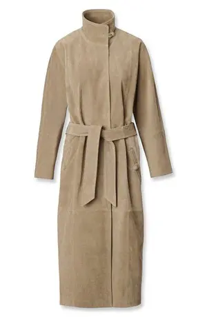 Rag & Bone Marlene Suede Trench Coat