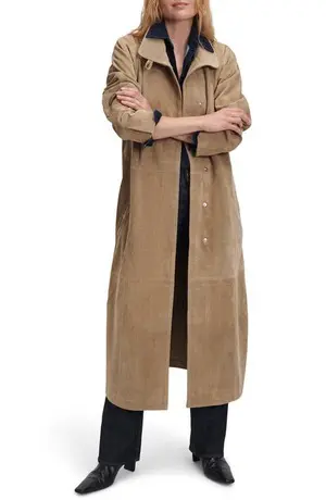 Rag & Bone Marlene Suede Trench Coat
