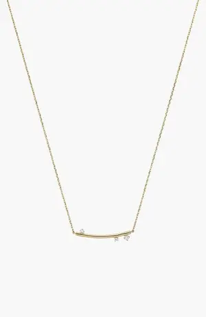 Mejuri Celeste Diamond Horizon Necklace