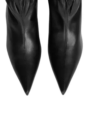 Balmain Sphynx Smooth Leather Ankle Boots