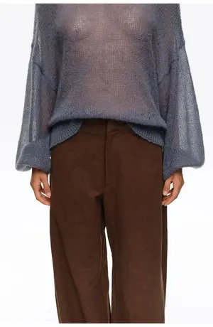 Bimba Y Lola Barrel-leg Trousers With Adjustable Waist