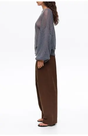 Bimba Y Lola Barrel-leg Trousers With Adjustable Waist
