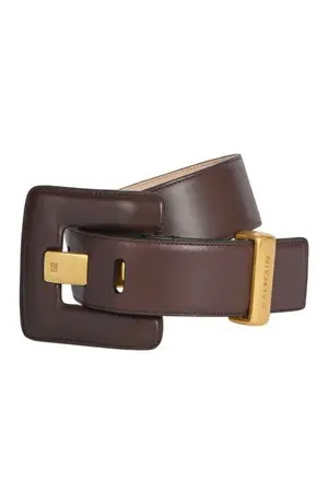 Balmain Anthem Large Smooth Leather Belt