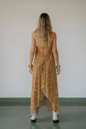 SUN CHILD Classic Silk Dress Layla