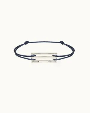 Orlebar Brown Nato Sterling-silver Bracelet - Navy