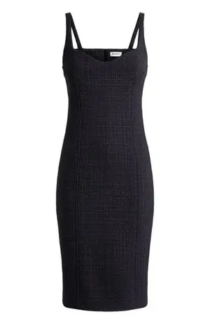 Balmain Tweed Dress With Spaghetti Straps
