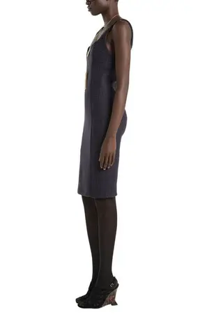 Balmain Tweed Dress With Spaghetti Straps