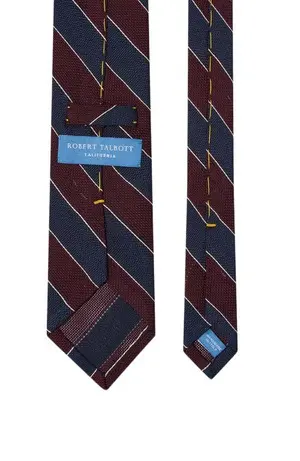 Robert Talbott Duvall Grenadine Textured Multi Stripe Necktie