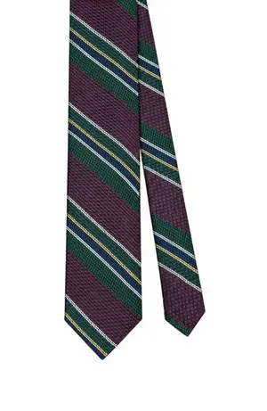Robert Talbott Duvall Grenadine Tie - Wine Multi